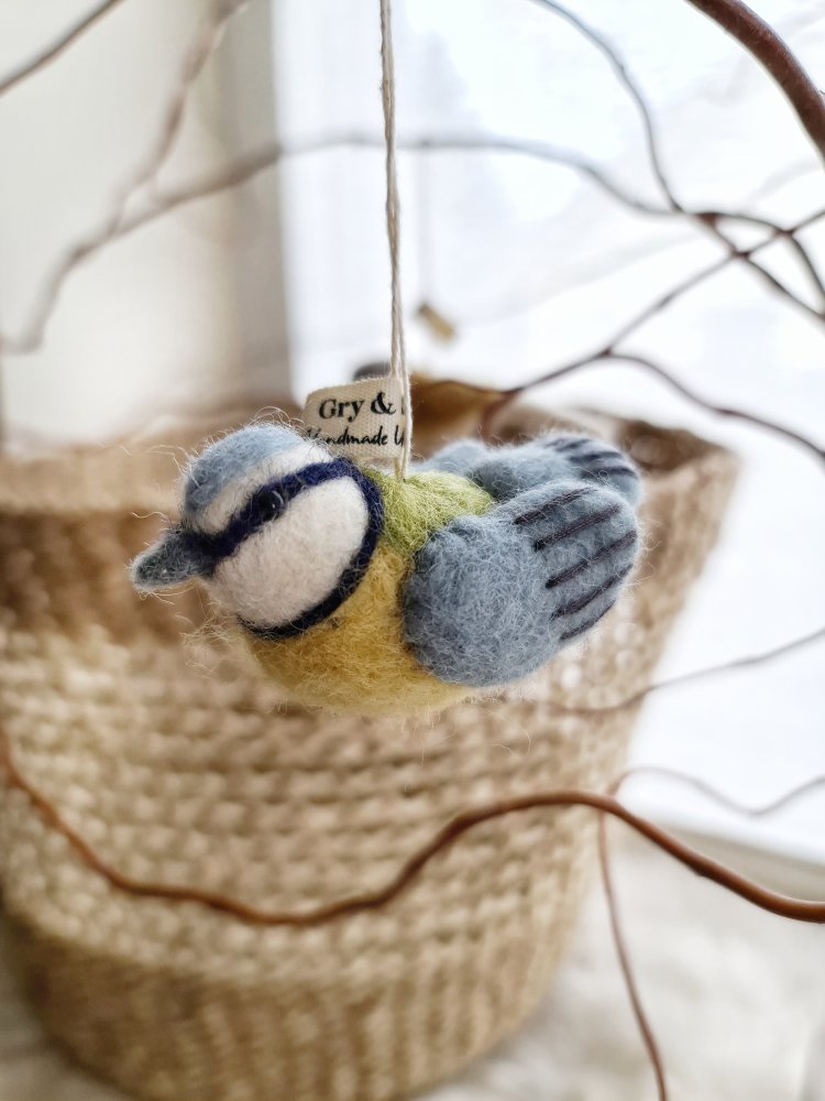 Plstěný ptáček - Sýkorka modřinka :: IDYLO